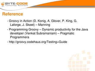 Groovy Testing | PPT