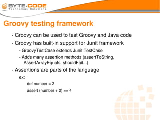 Groovy Testing | PPT