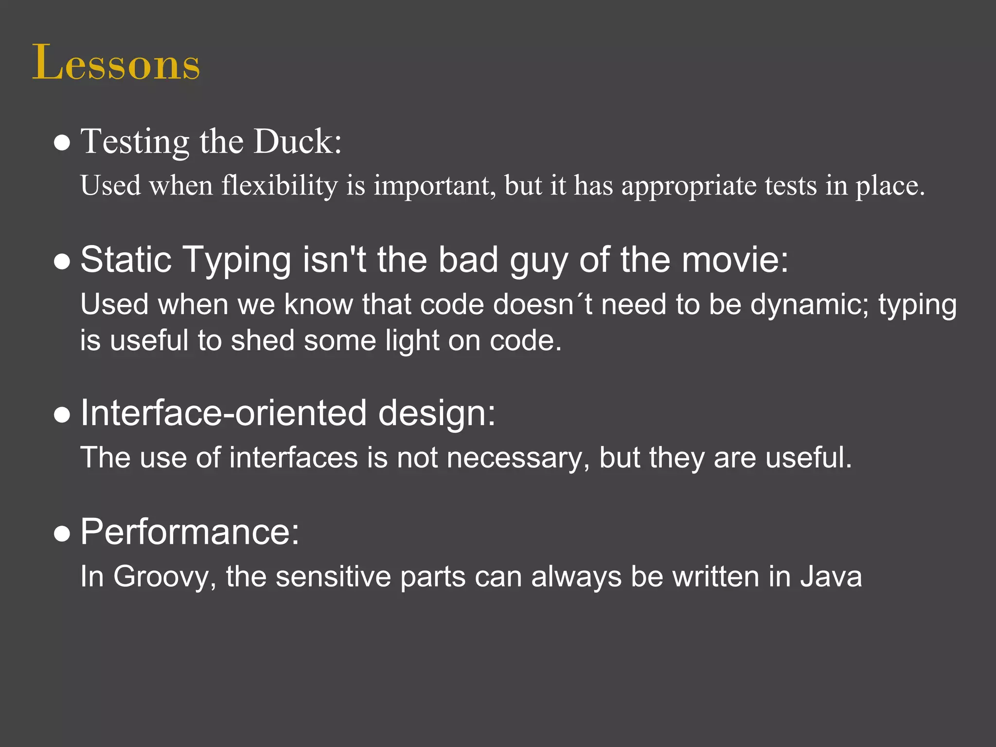 Groovy & Java | PPT