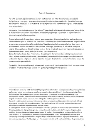 Gropius e il Bauhaus - Storia dell'Architettura Contemporanea | PDF