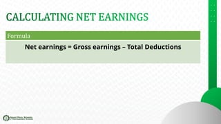 Gross and Net Earnings pdf powerpoint pre | PDF