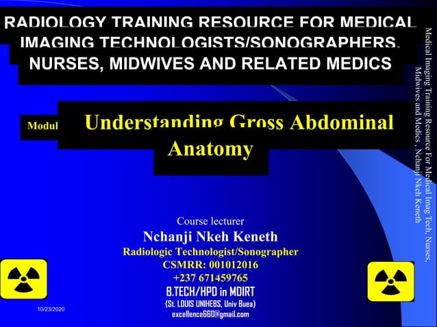 Gross abdominal anatomy radiology training lecture nchanji nkeh keneth ...
