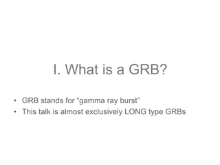 Grossan grbtelescope+bsti | PPT