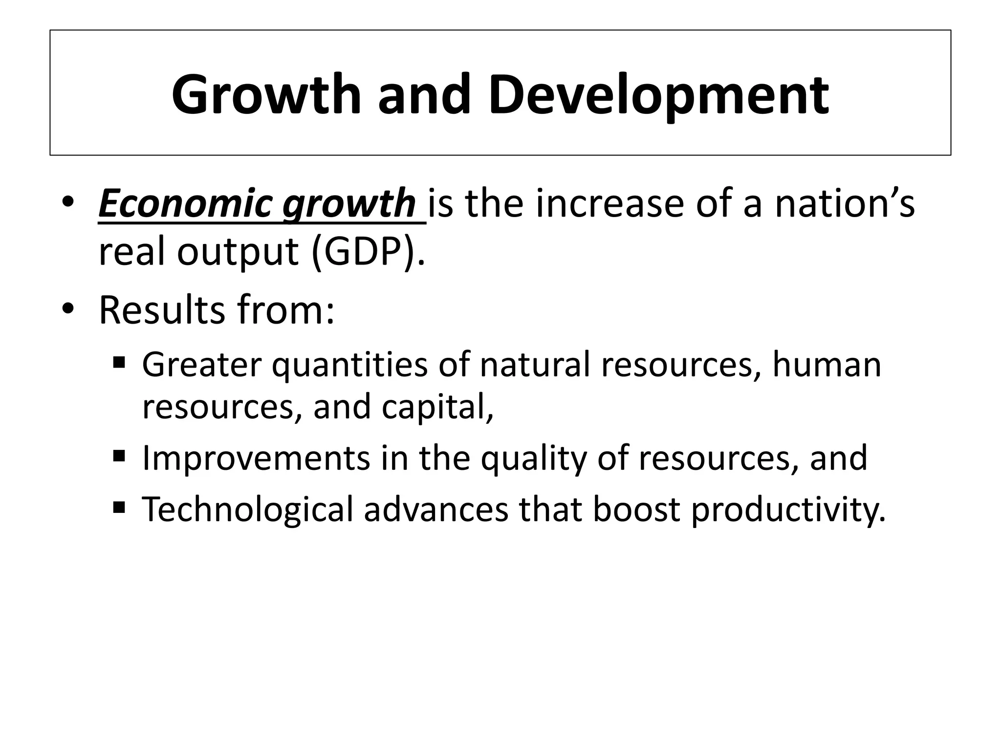 Gross domestic product | PPTX