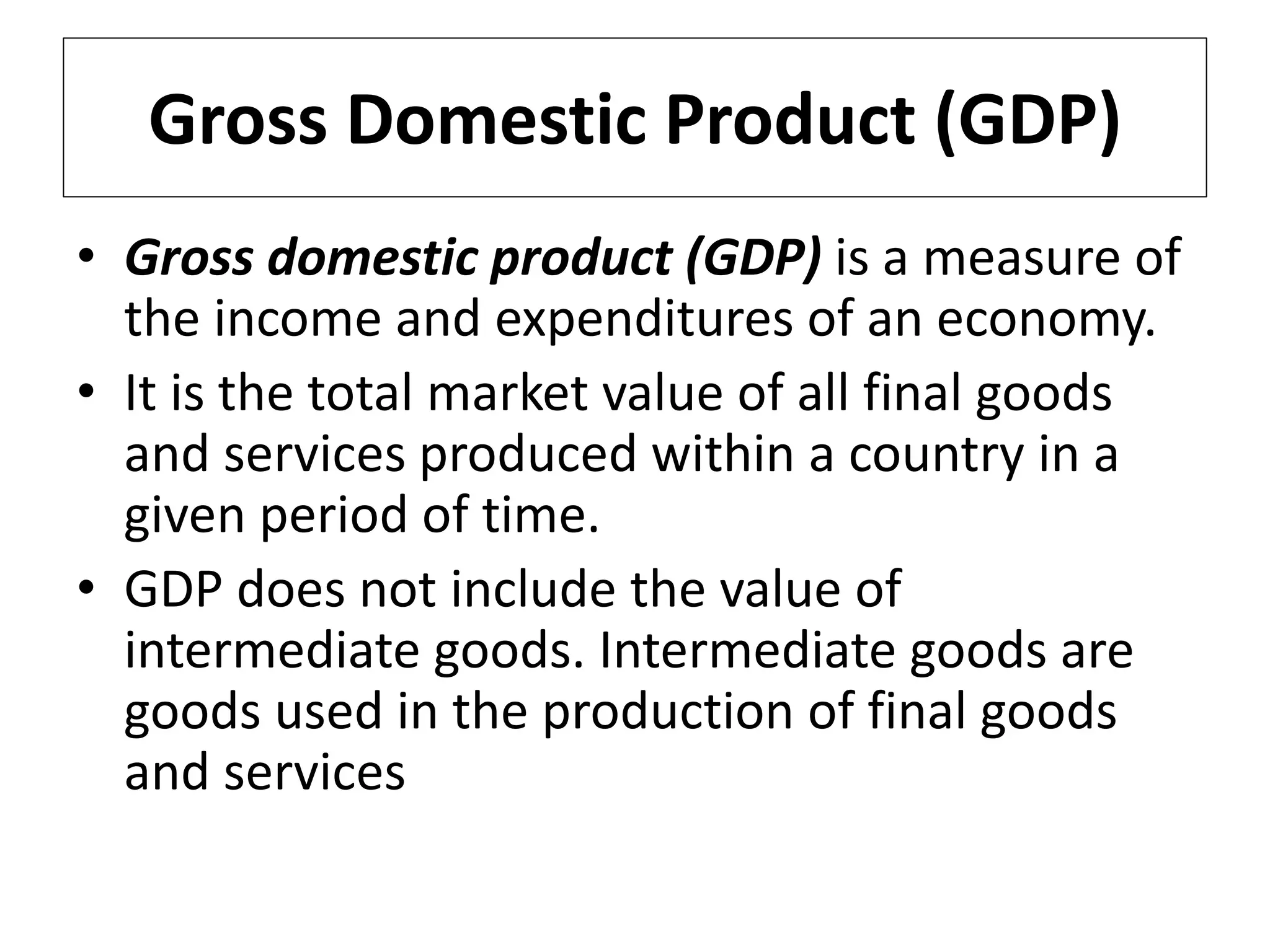 Gross domestic product | PPTX