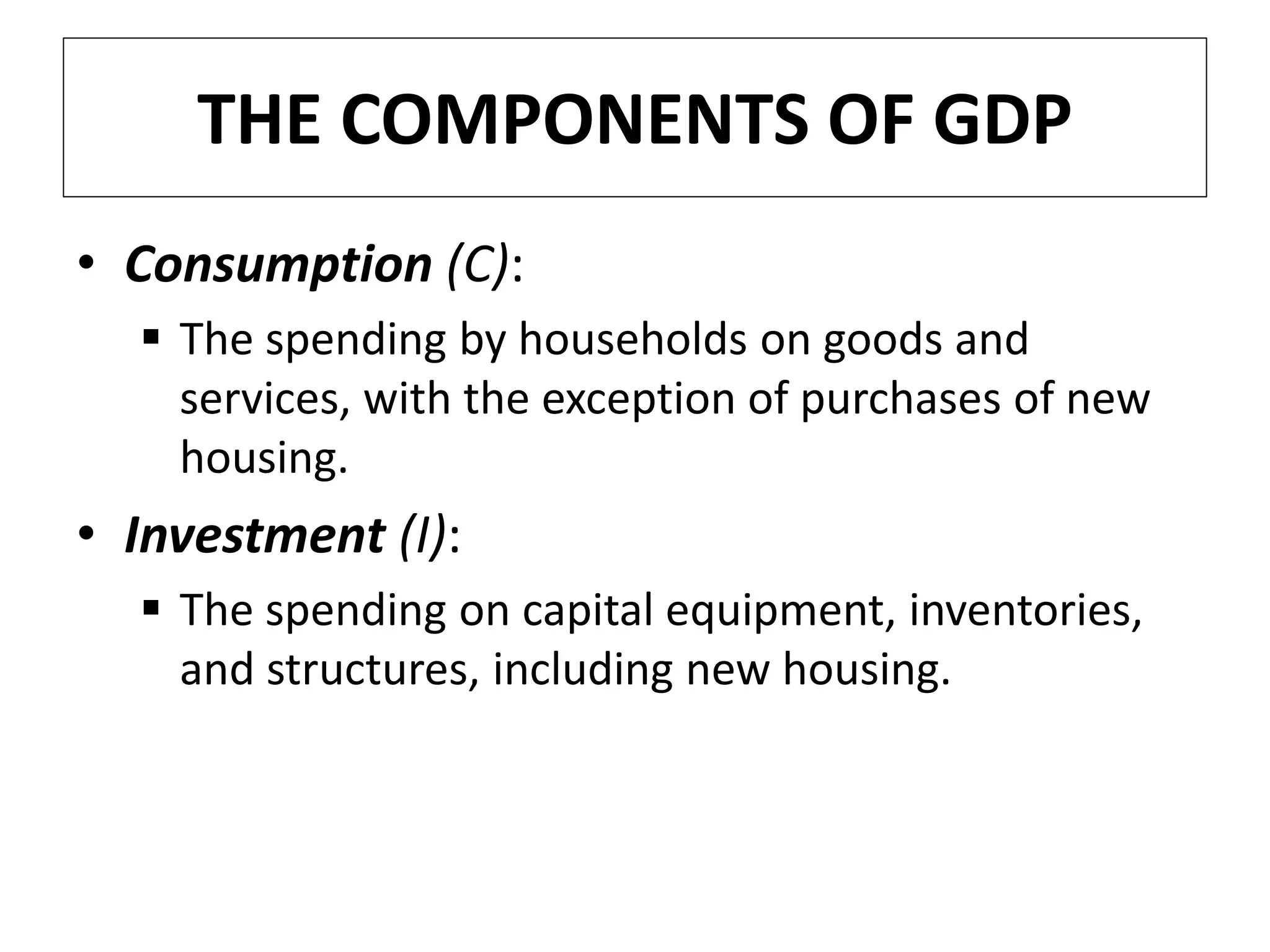 Gross domestic product | PPTX