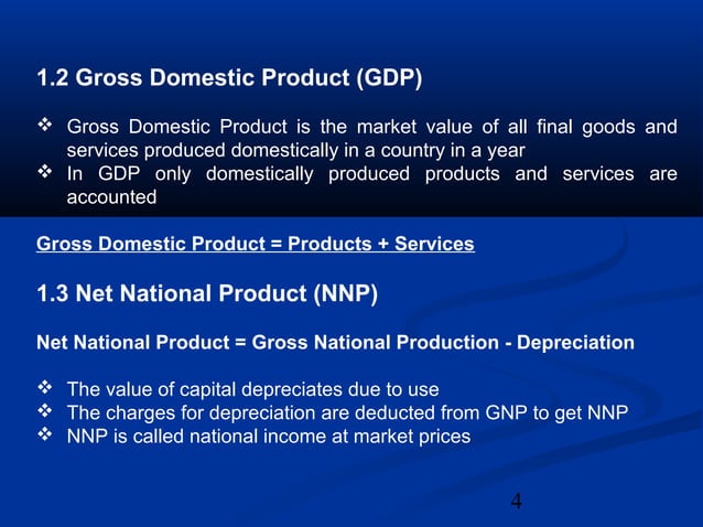 Gross domestic product | PPT