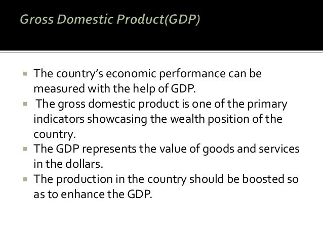 Gross Domestic Product(GDP)