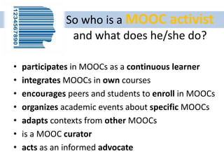 A Checklist for a MOOC Activist | PPT