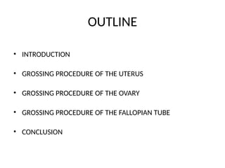 Grossing of Hysterectomies Specimen.pptx