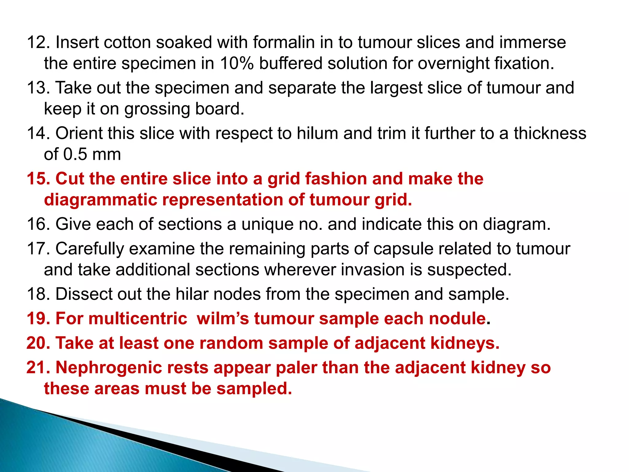 Grossing of kidney tumors | PPTX