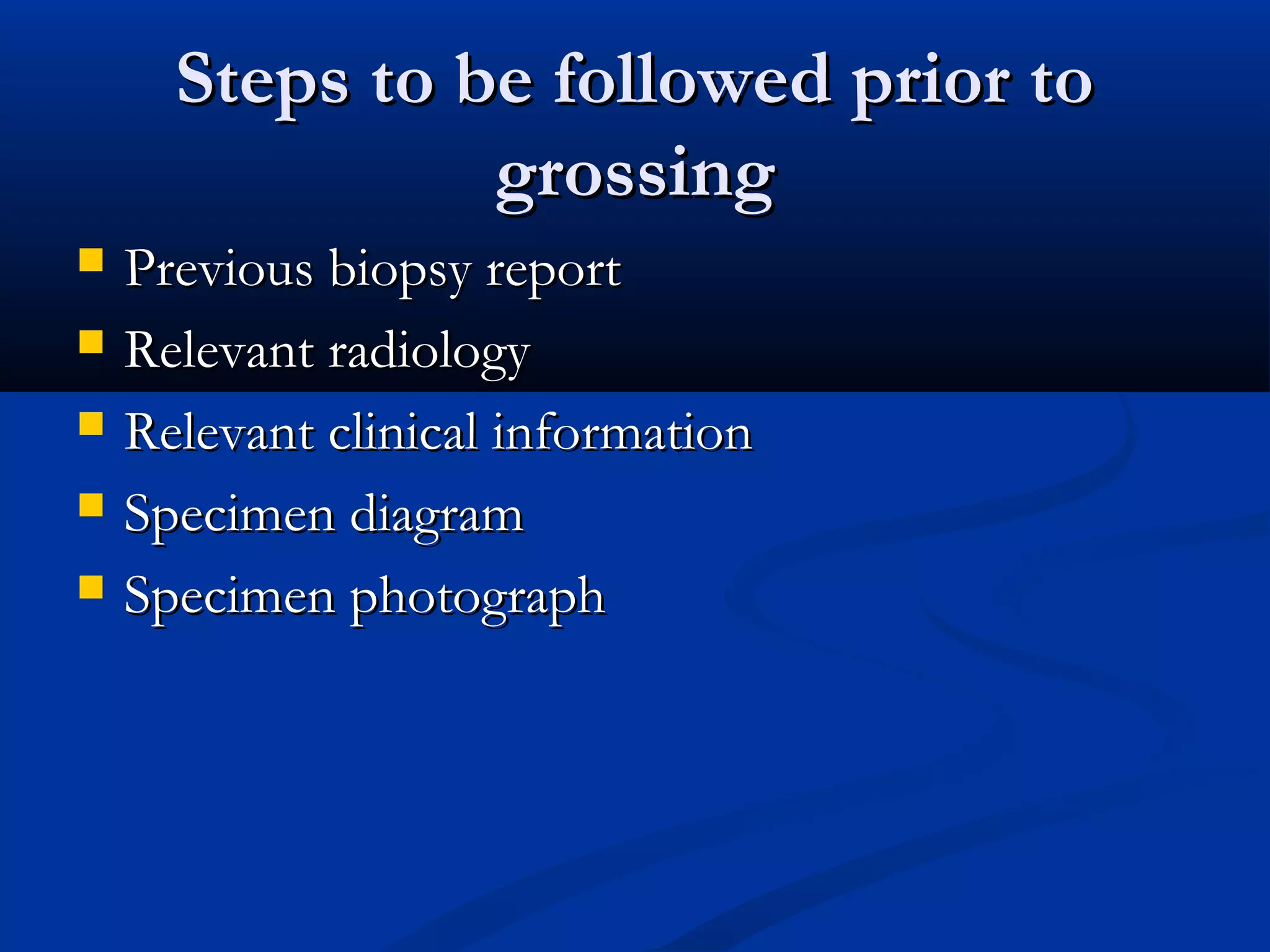 Grossing of breast specimens.pptmain | PPT