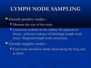 Grossing of breast specimens.pptmain | PPT