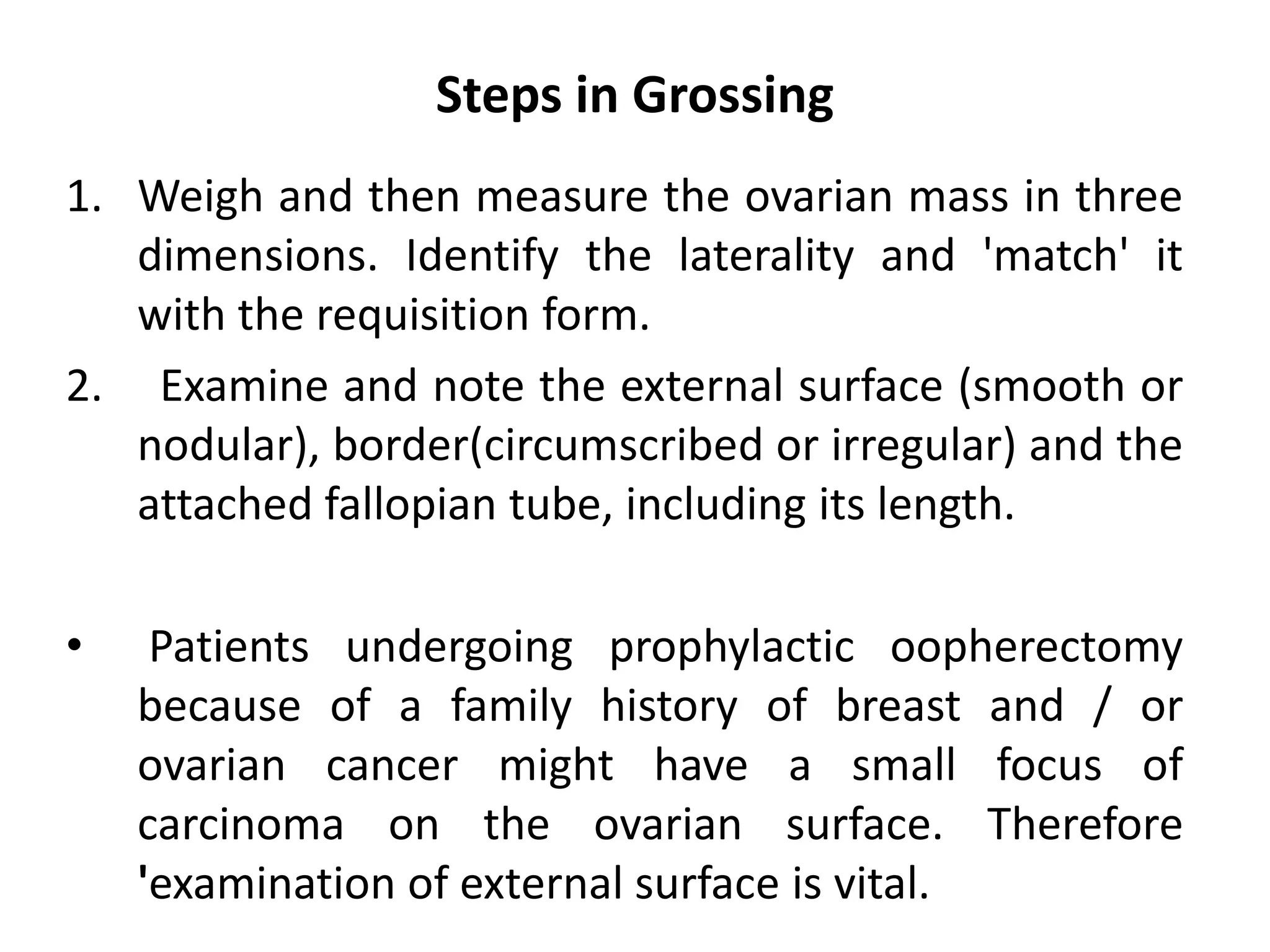 grossing of ovarian tumors.pptx