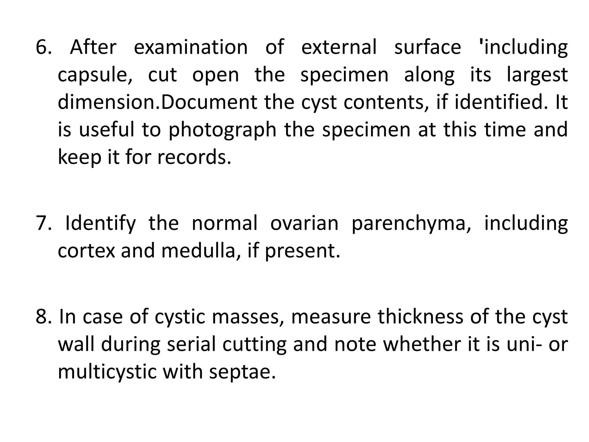 grossing of ovarian tumors.pptx