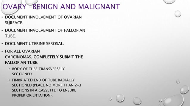 Histopath Grossing of uterus cervix &ovary | PPTX