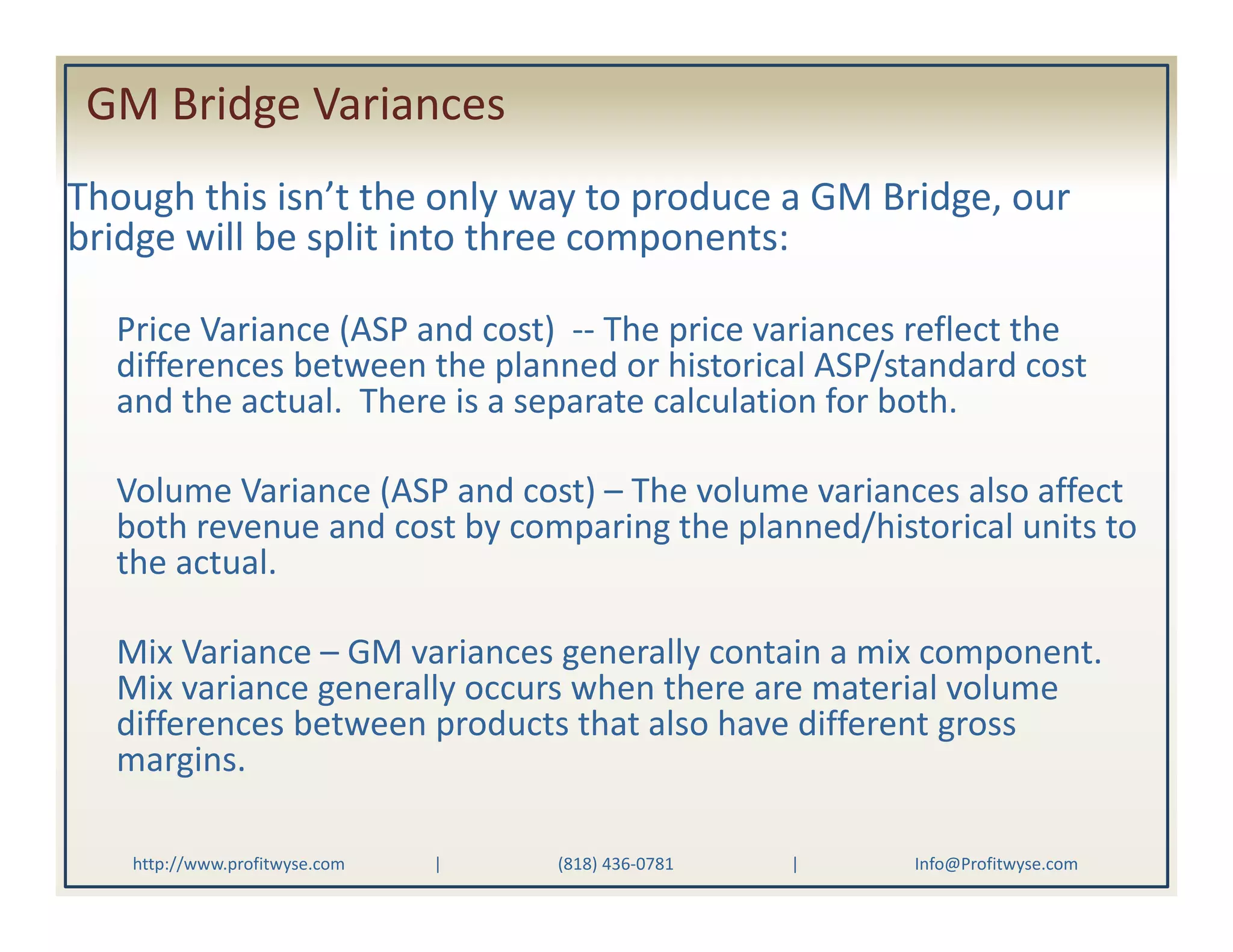 Generating Effective Gross Margin Analysis | PDF