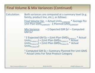 Generating Effective Gross Margin Analysis | PDF