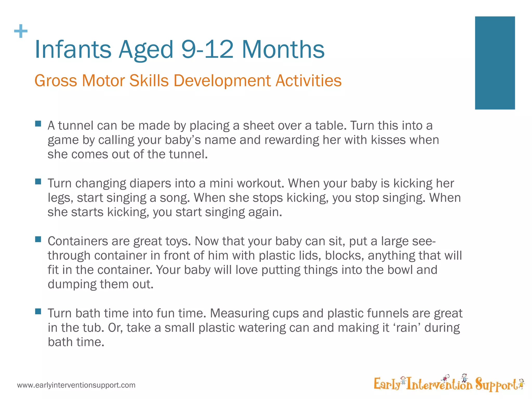 Gross Motor Skills & Development for Infants | PPT