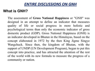 Gross National Happiness and Assam | PPTX | Asia Travel | Travel Locations