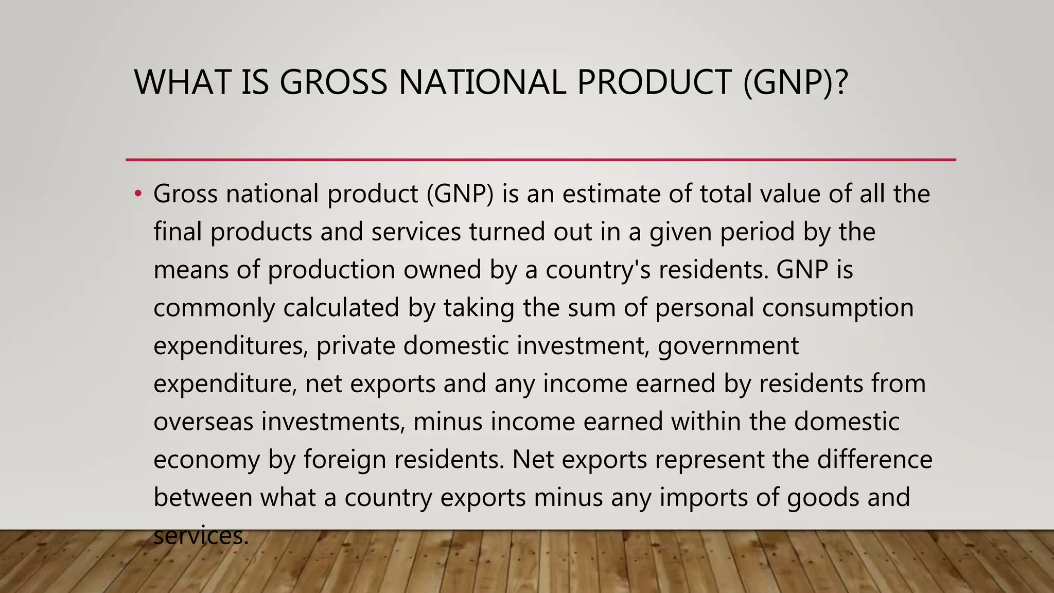 Gross national product | PPT