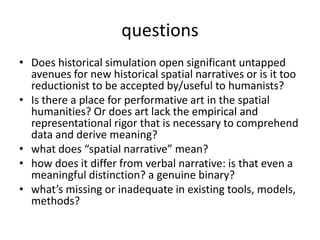 Geospatial Narrative workshop intro (7 May 2015, Stanford) | PPT