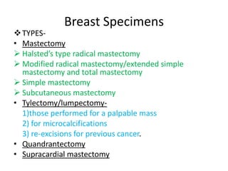 Gross pathology of breast tumors (3) | PPTX