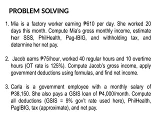 Gross Pay & Netpay, Mandatory Deductions.pptx