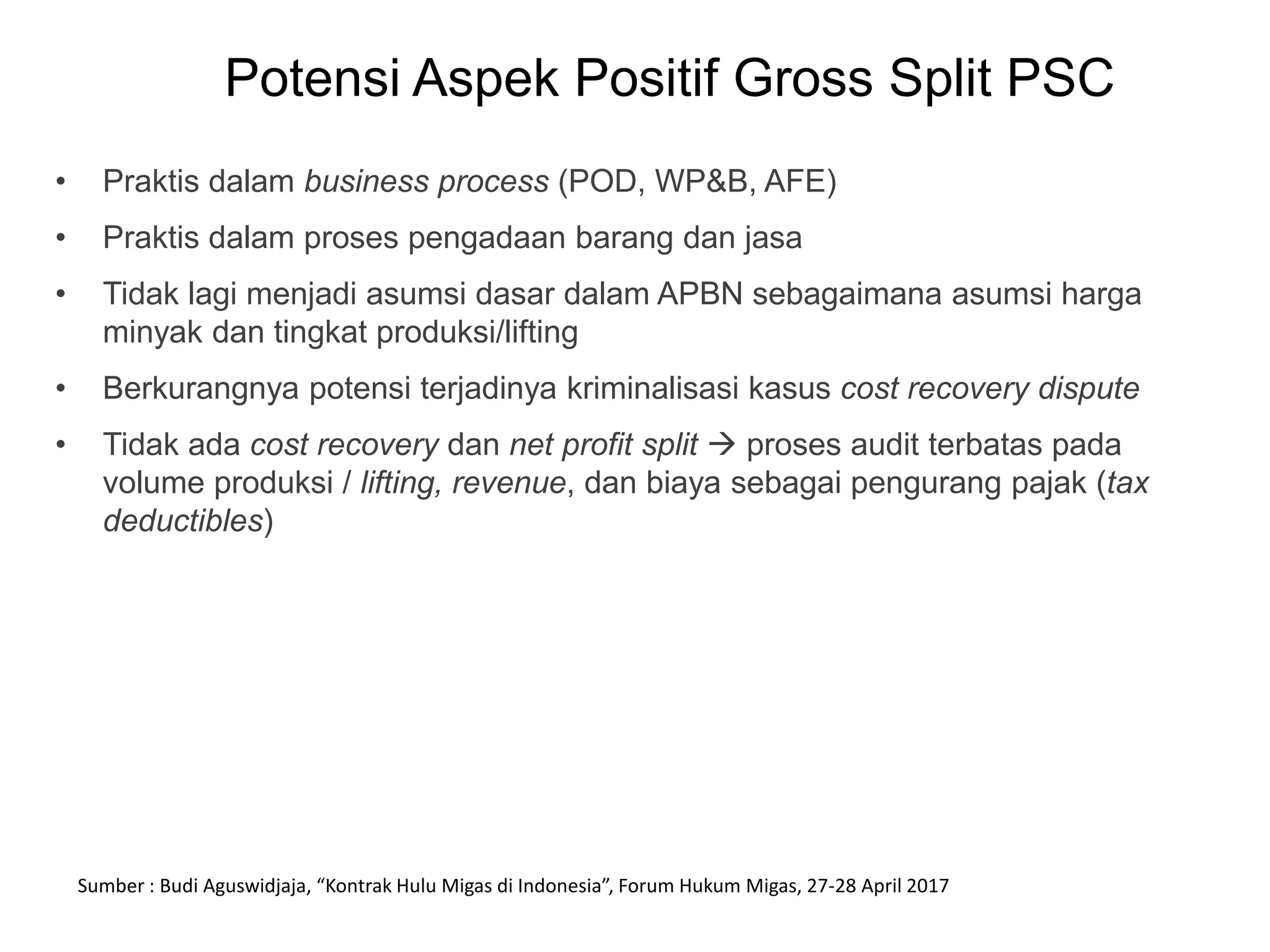 Gross split psc rev sampe purba | PPTX