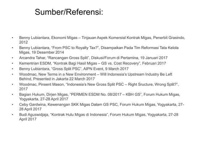 Gross split psc rev sampe purba | PPTX