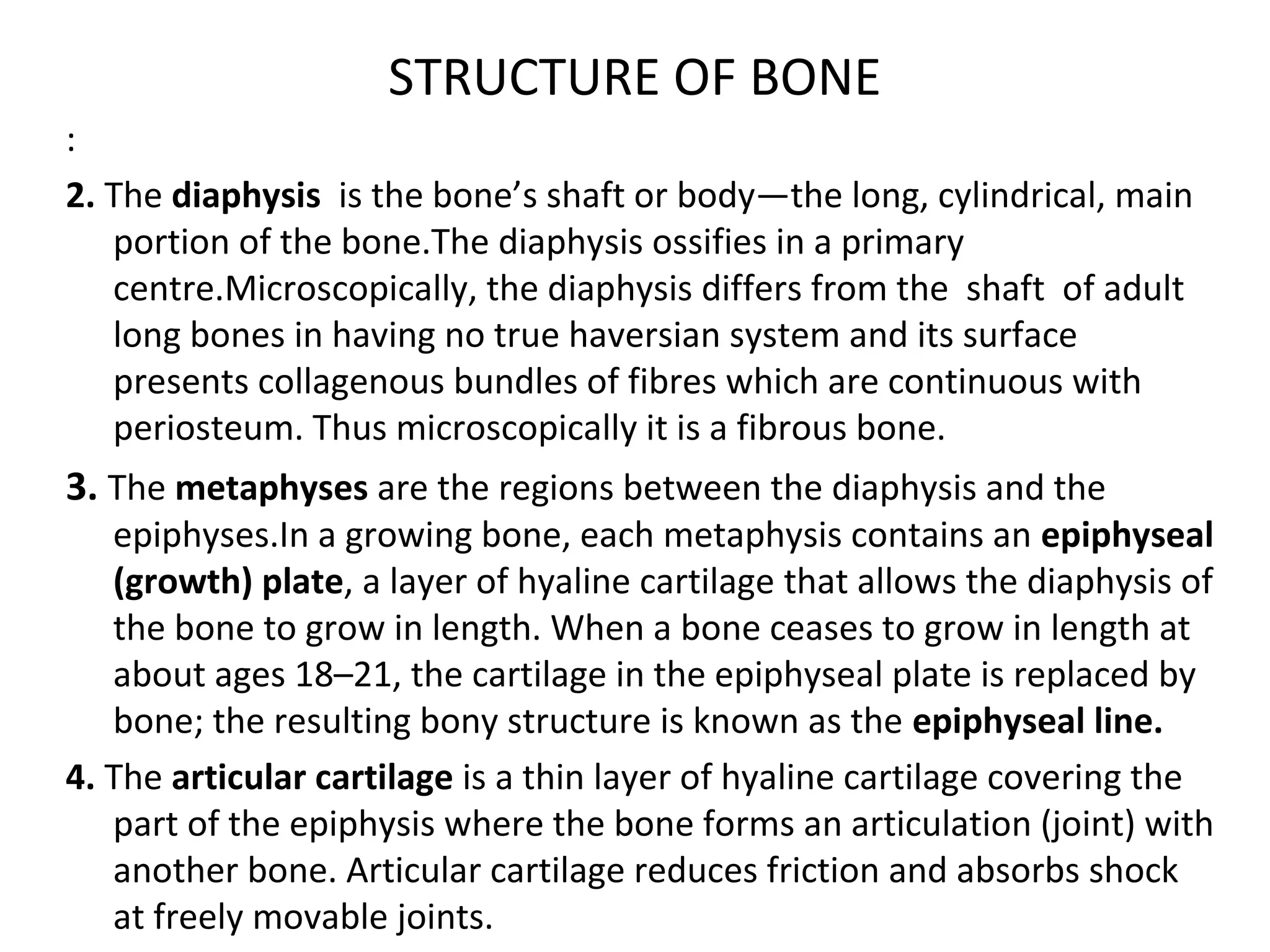 Gross structure of adult long bone | PPT