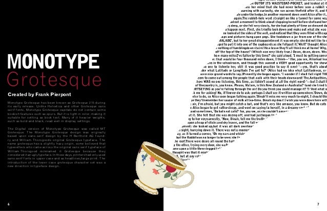 Grotesque Type Specimen