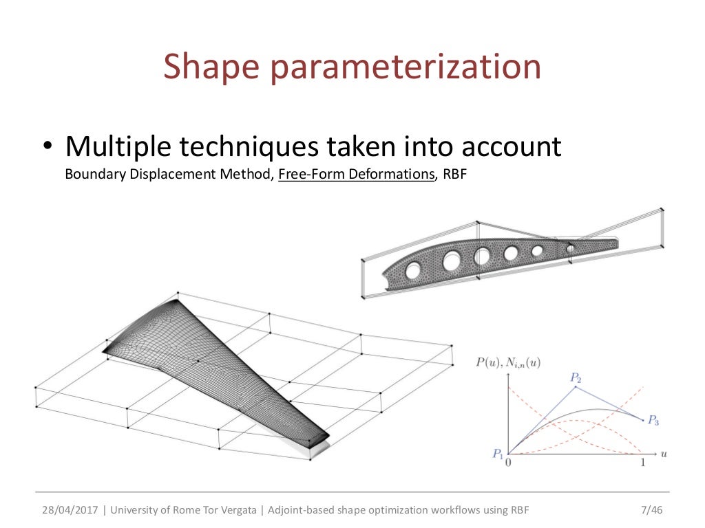 Adjoint-based shape optimization workflows using RBF