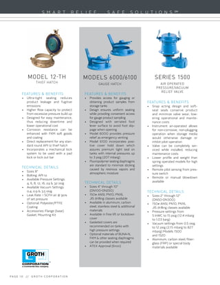 Groth Corporation Industrial Product Selection Guide | PDF | First Aid ...