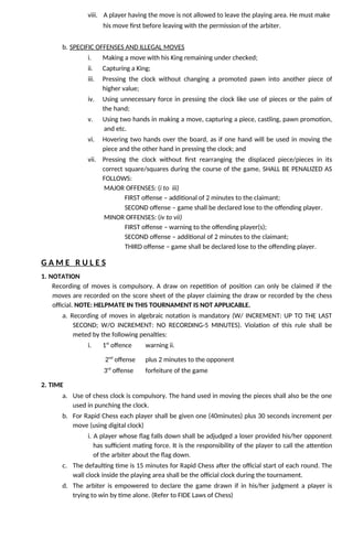 Chess Ground Rules............................. | DOCX