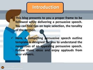 persuasive speech | PPTX