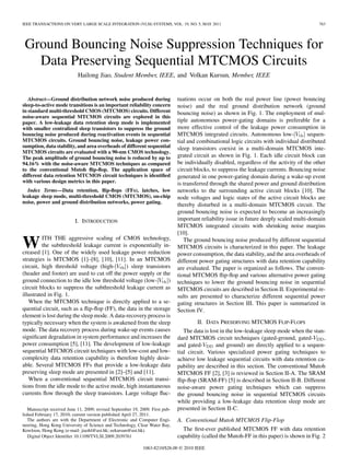 Ground bounce mtcmos | PDF