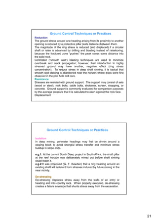 Ground control in undergound mines | PDF