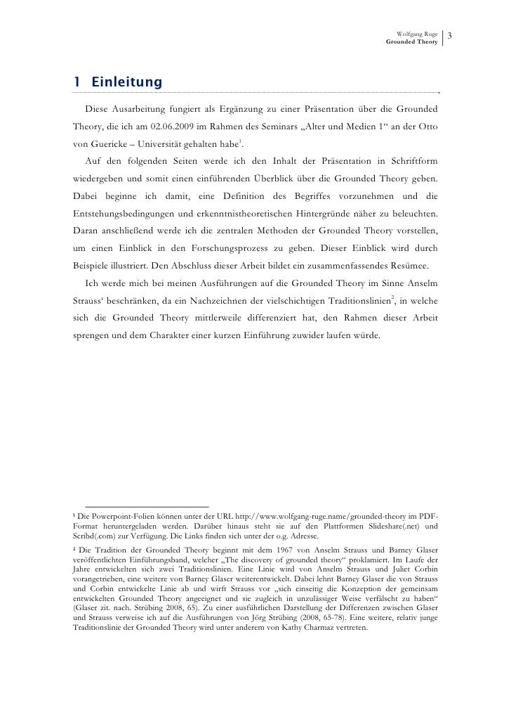Grounded Theory Ausarbeitung Grounded Theory Ausarbeitung