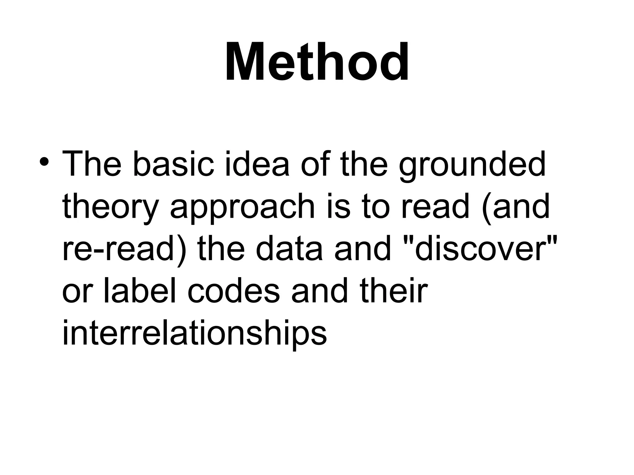 Grounded Theory | PPT | Science