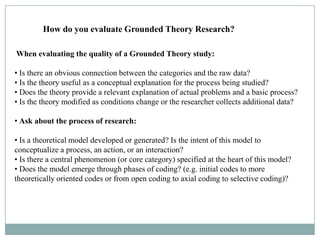 Grounded theory | PPTX