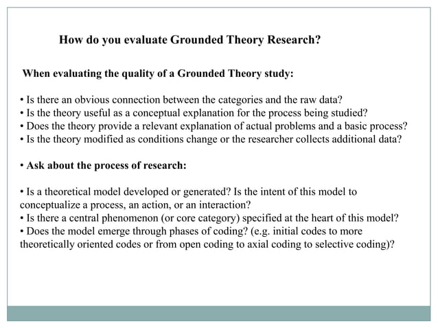 Grounded theory