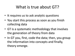Grounded theory | PPT