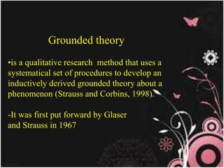 Grounded theory | PPTX | Science
