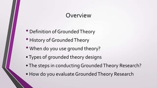 Grounded theory | PPTX