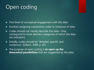 Introduction to Grouned Theory (Analysis) | PPT