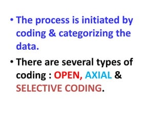 GROUNDED THEORY | PPTX