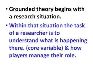 GROUNDED THEORY | PPTX