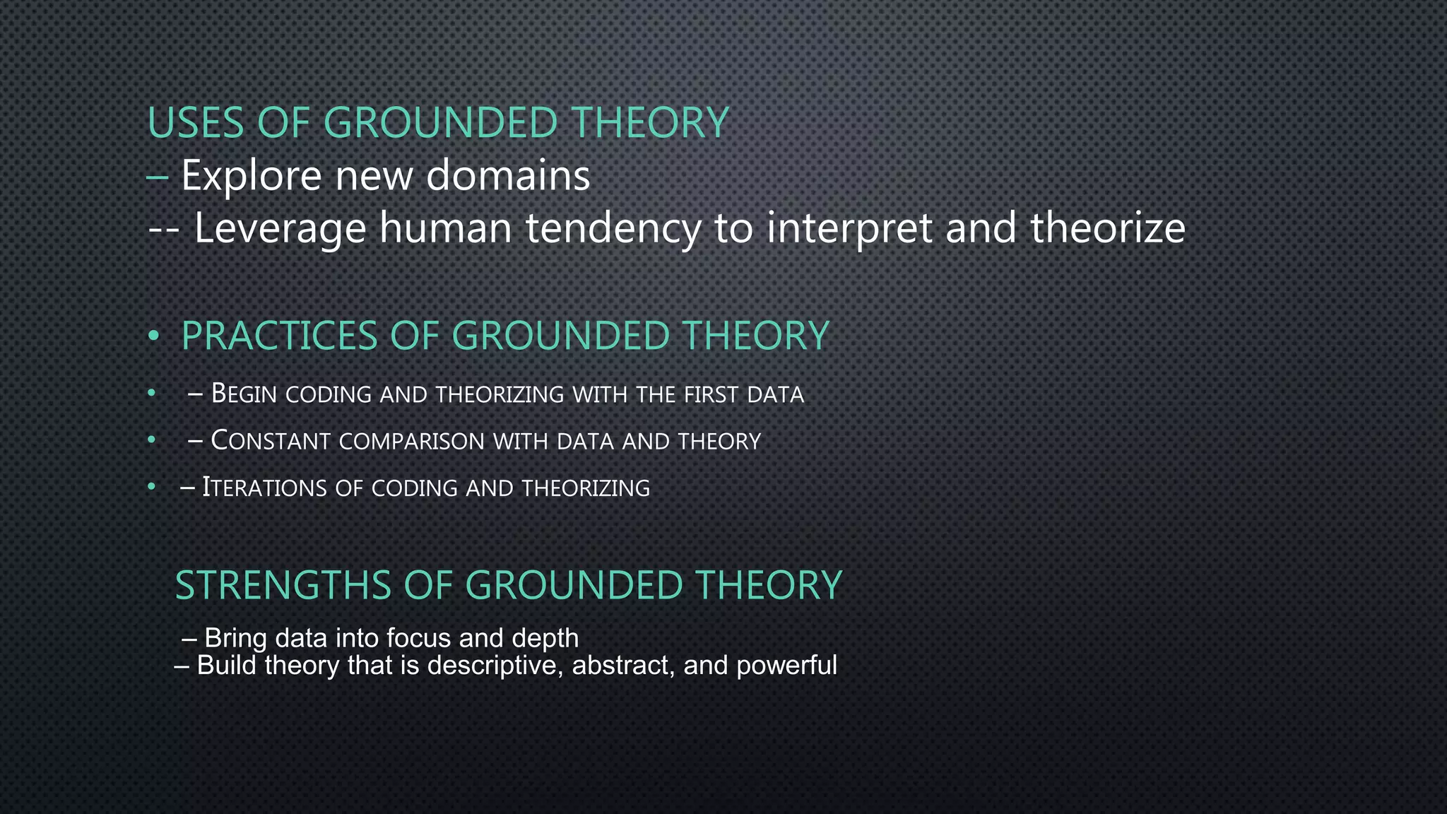 Grounded theory | PPT