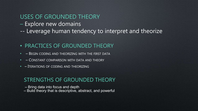Grounded theory | PPT